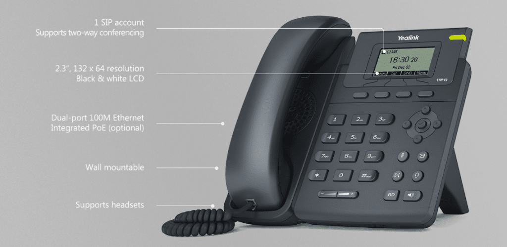 SIP-T19P-E2 Yealink เป็น IP Phone โทรศัพท์ ไอพี รุ่นเริ่มต้น sip t19p ...